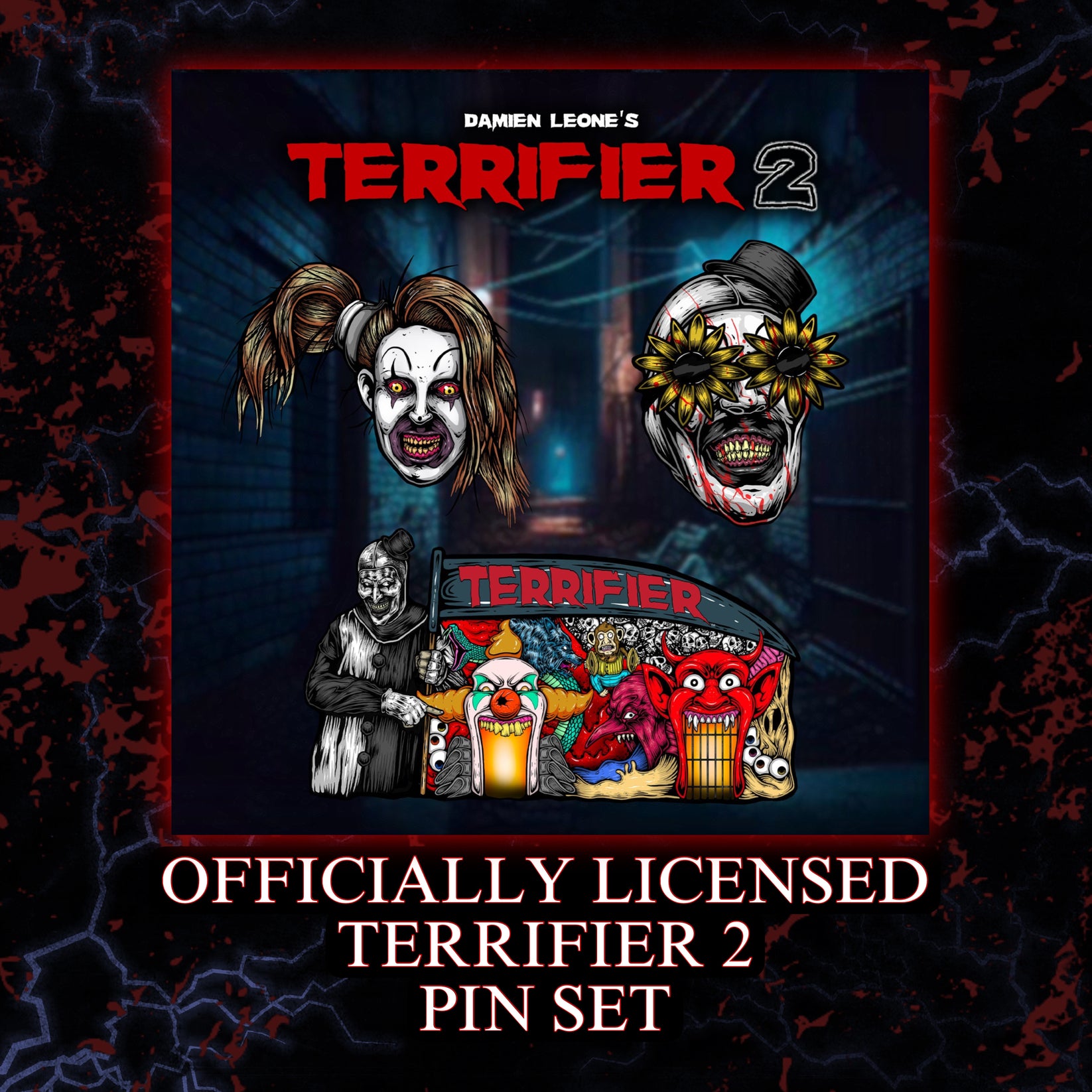 TERRIFIER 2 PIN SET – Creature Cosmetics LLC