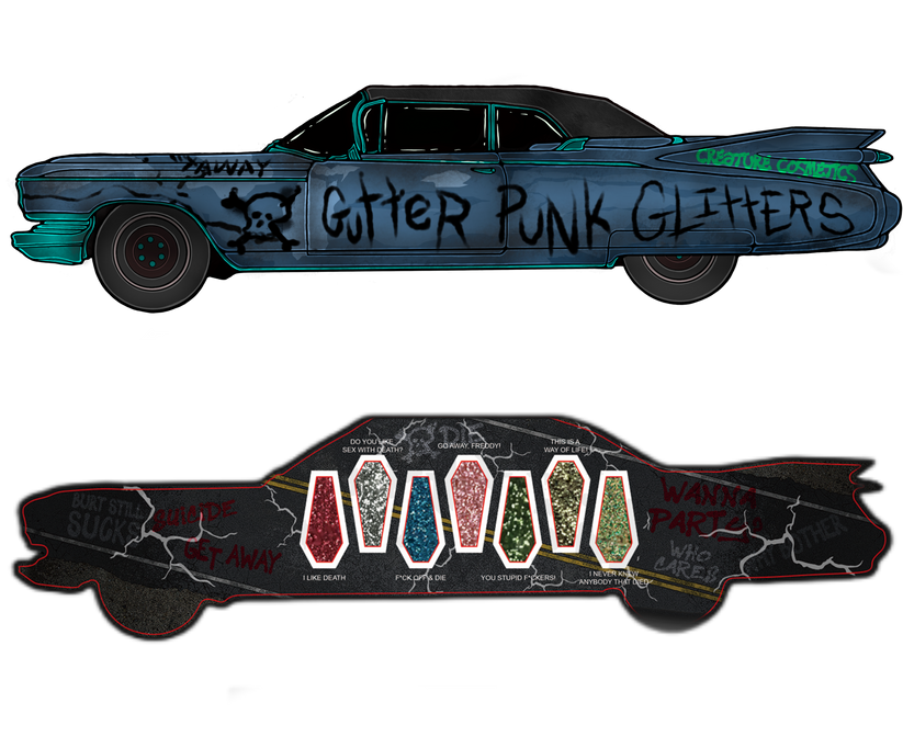 GUTTERPUNK GLITTERS PALETTE (LAST CHANCE) – Creature Cosmetics LLC