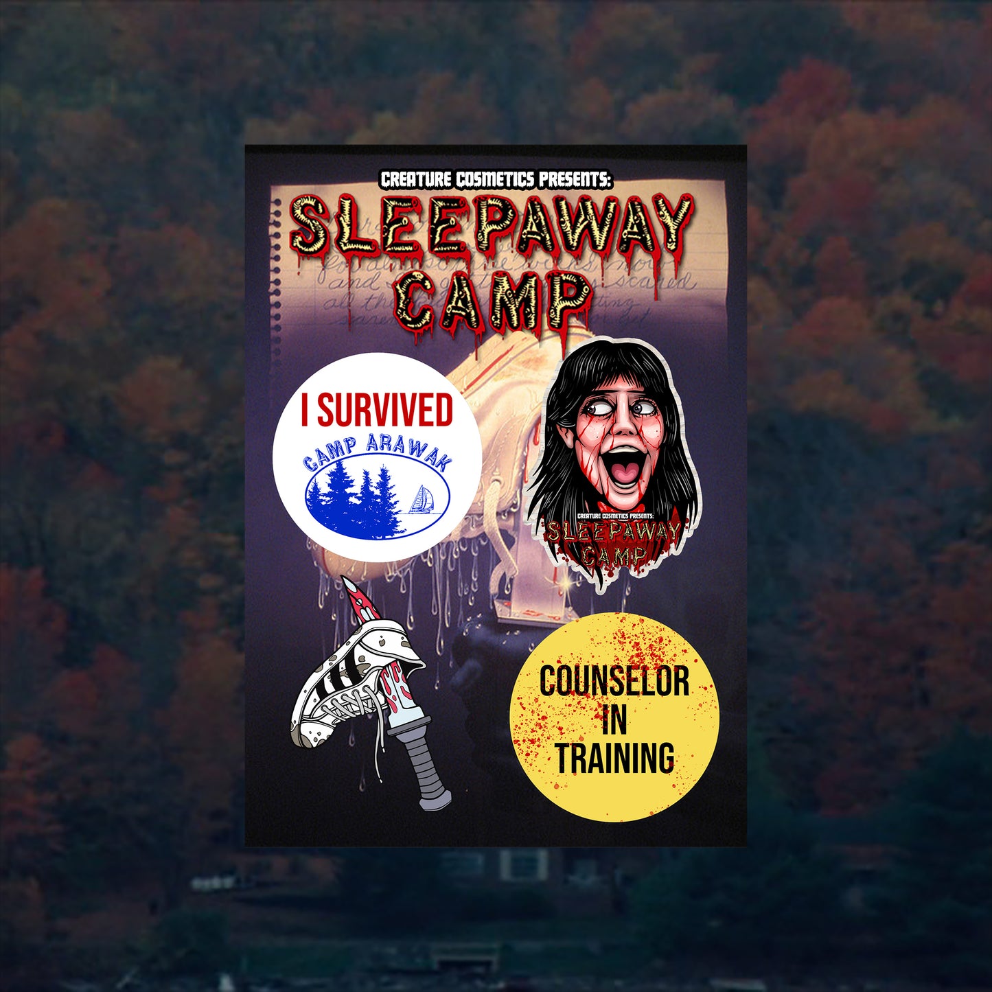 SLEEPAWAY CAMP PIN SET – Creature Cosmetics LLC
